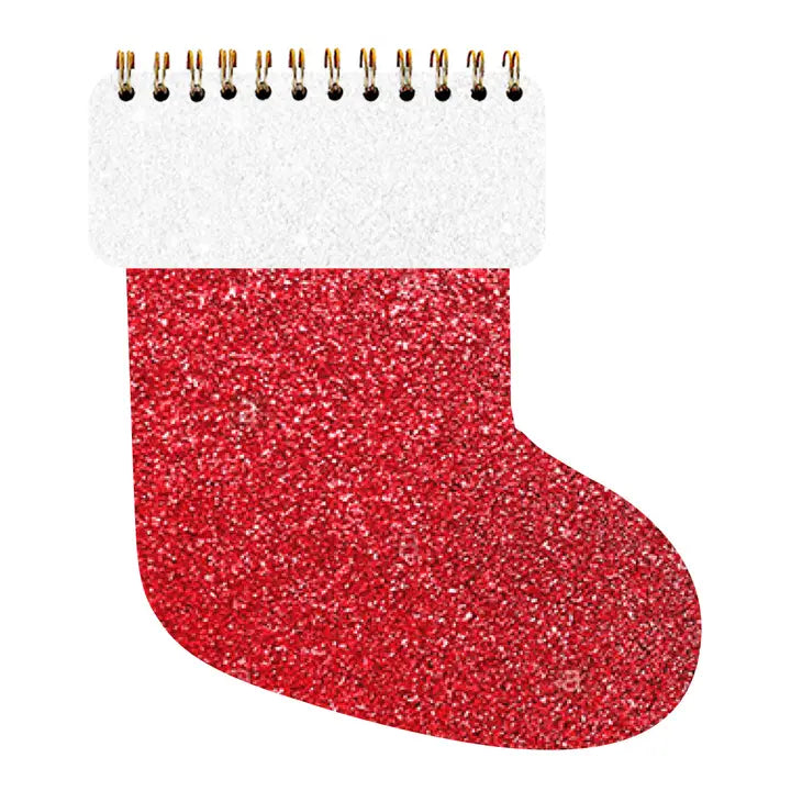 Notebook | Glitter Christmas Stocking – Eliza B's