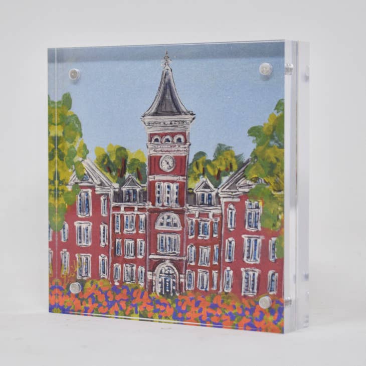 Clemson Landmark Acrylic Block - 4x4 – Eliza B's